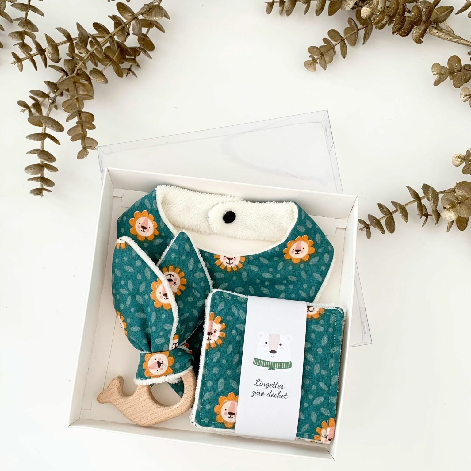 Coffret cadeau bébé - Modèle Jungle